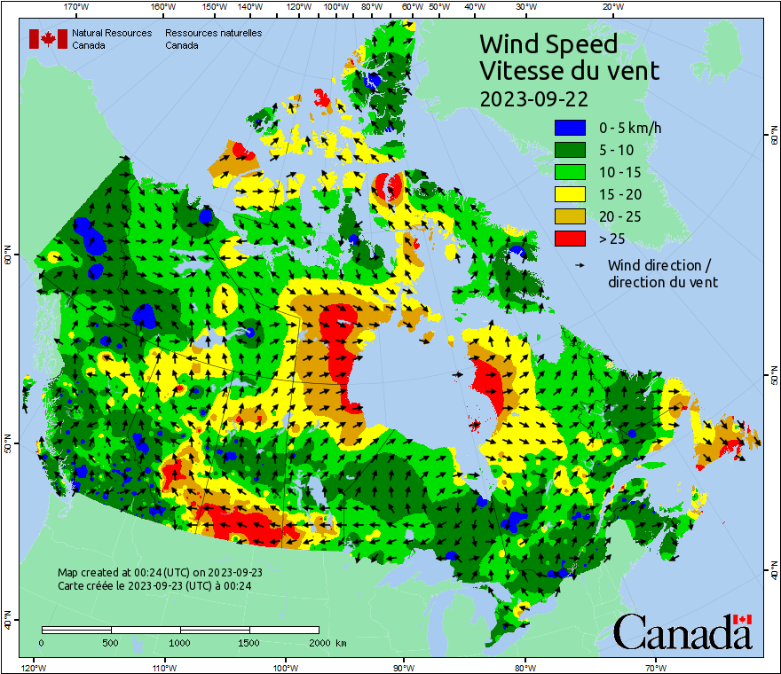 Canadian Wildland Fire Information System | Weather Maps