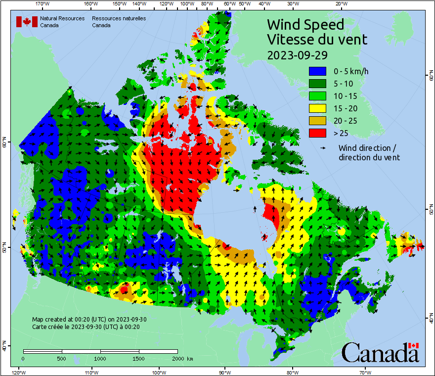 Canadian Wildland Fire Information System | Weather Maps