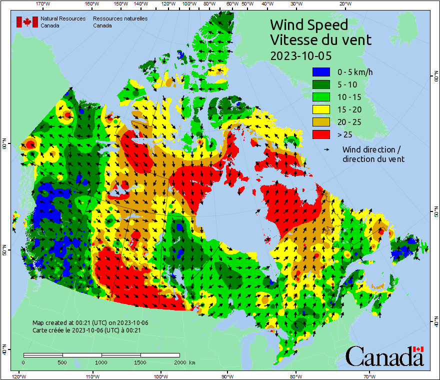Canadian Wildland Fire Information System | Weather Maps