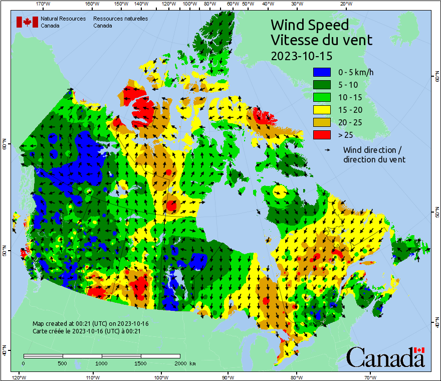 Canadian Wildland Fire Information System | Weather Maps