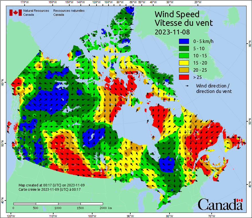 Canadian Wildland Fire Information System | Weather Maps