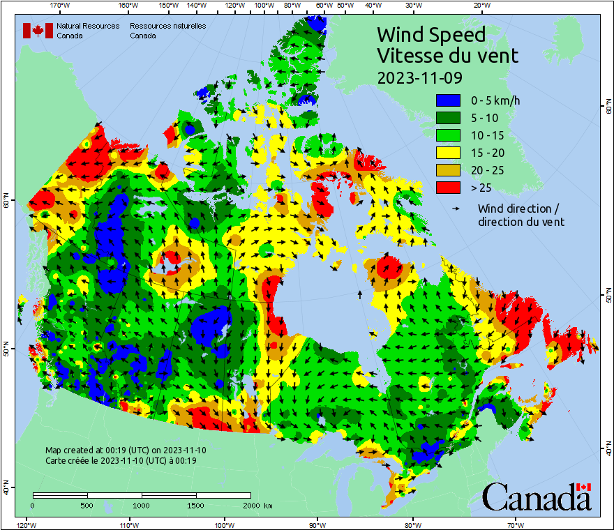 Canadian Wildland Fire Information System | Weather Maps