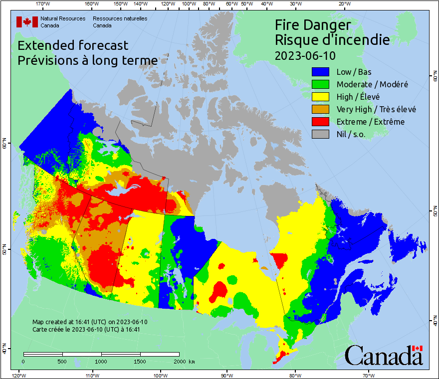 Canadian Wildland Fire Information System | Fire Weather Maps
