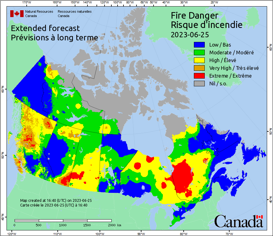 Canadian Wildland Fire Information System | Fire Weather Maps