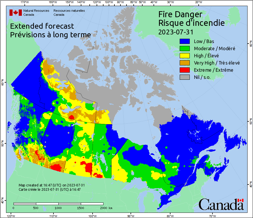 CIFFC - Extended Forecast Matrix
