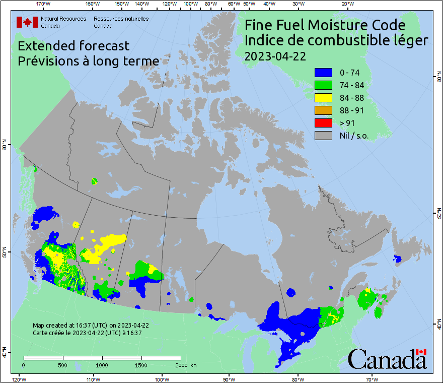 Canadian Wildland Fire Information System | Fire Weather Maps