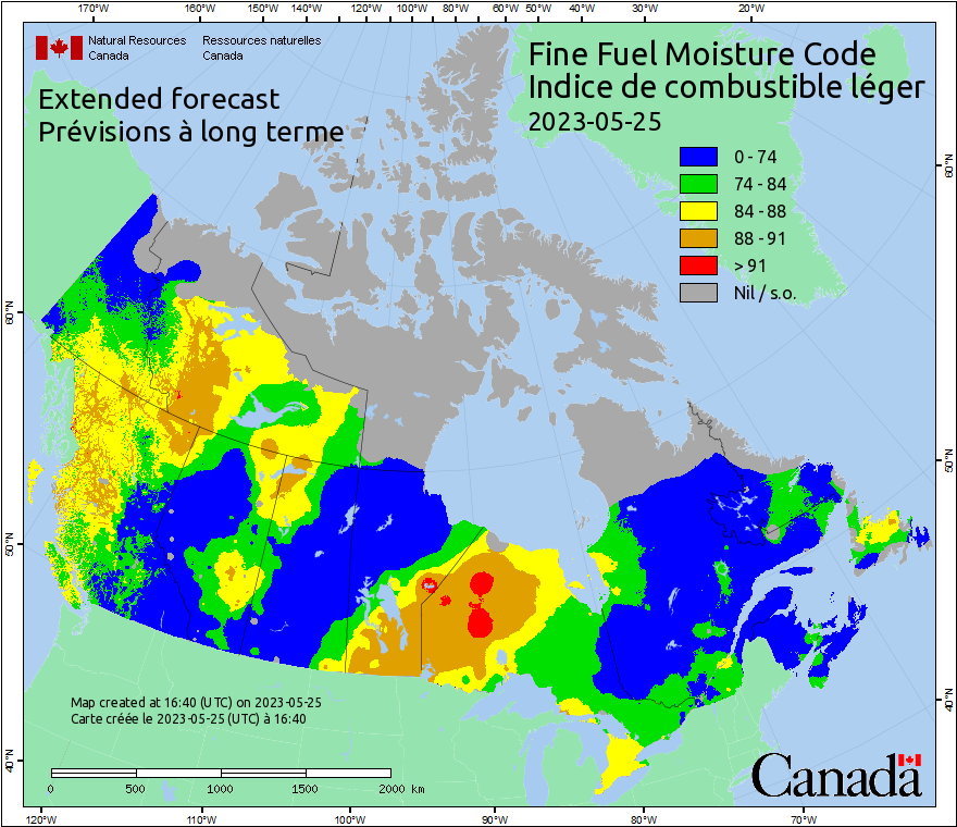 Canadian Wildland Fire Information System | Fire Weather Maps