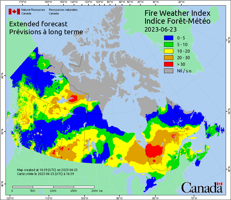 Canadian Wildland Fire Information System | Fire Weather Maps