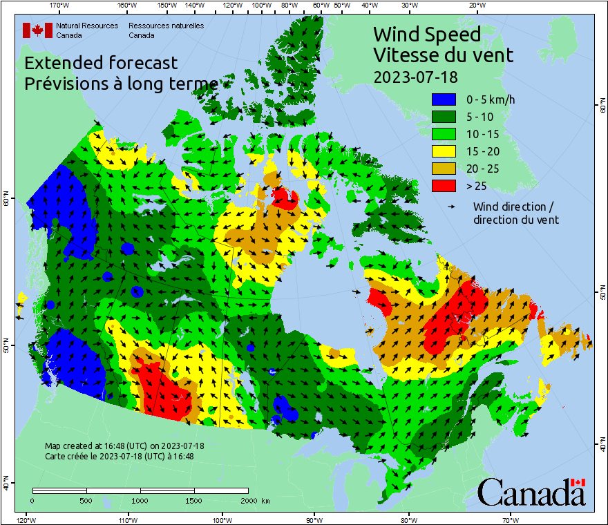 Canadian Wildland Fire Information System | Weather Maps