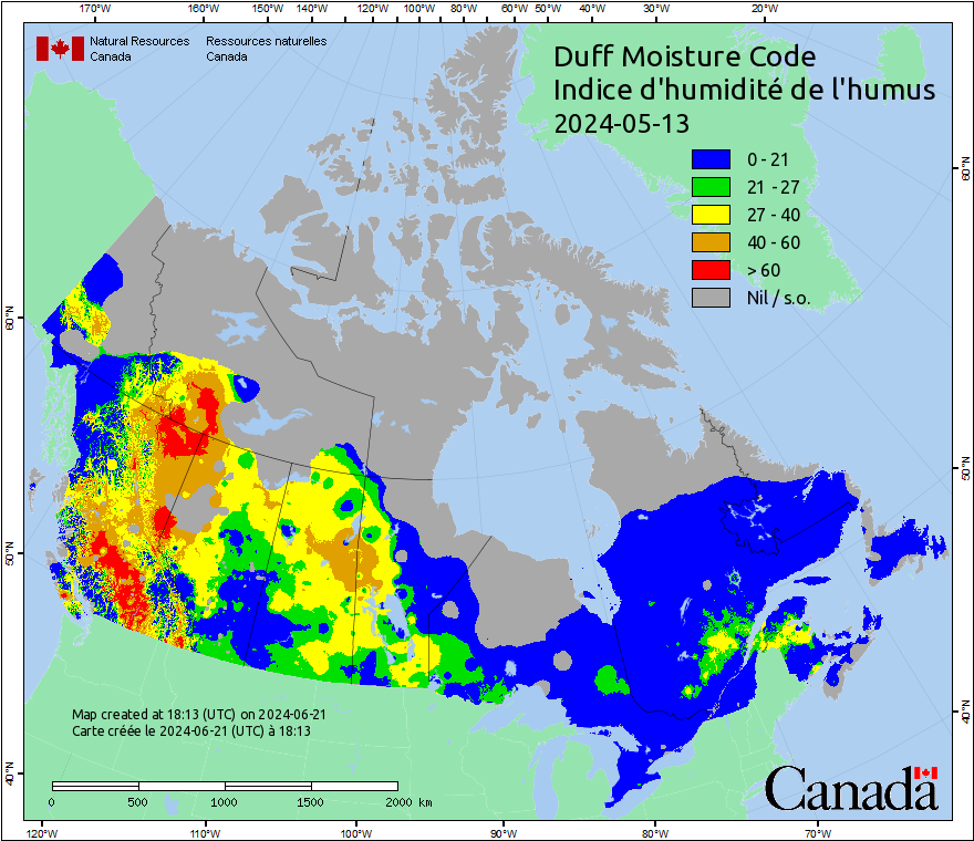Canadian Wildland Fire Information System | Fire Weather Maps