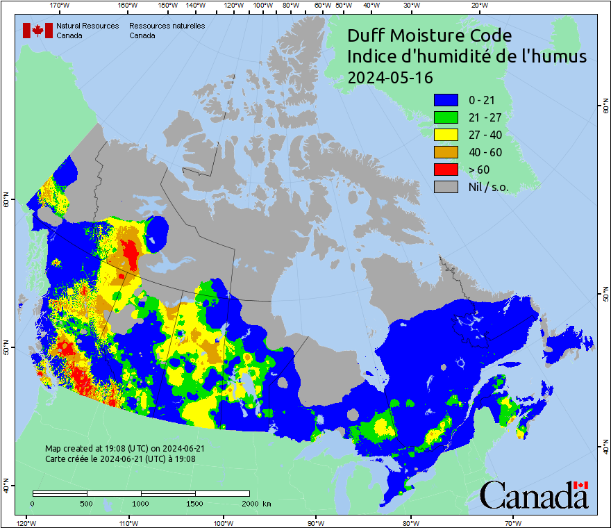 Canadian Wildland Fire Information System | Fire Weather Maps