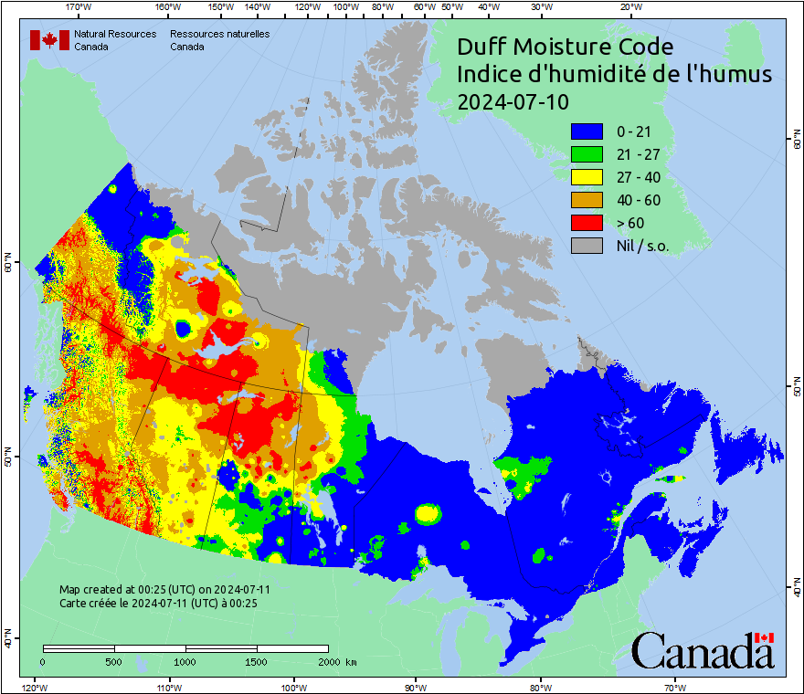 Canadian Wildland Fire Information System | Fire Weather Maps