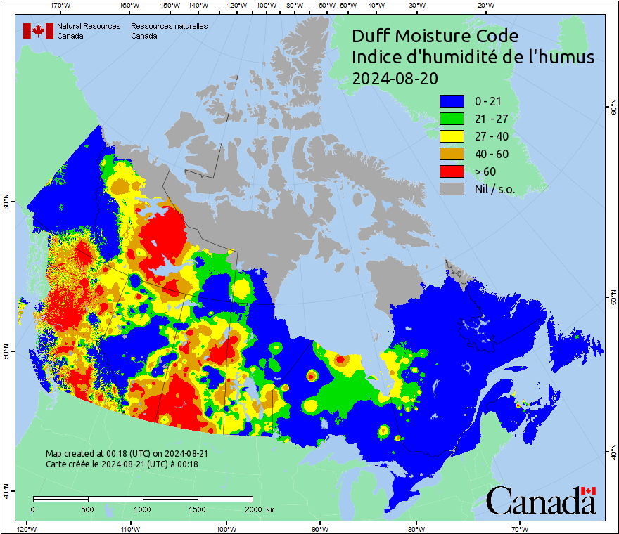 Canadian Wildland Fire Information System | Fire Weather Maps