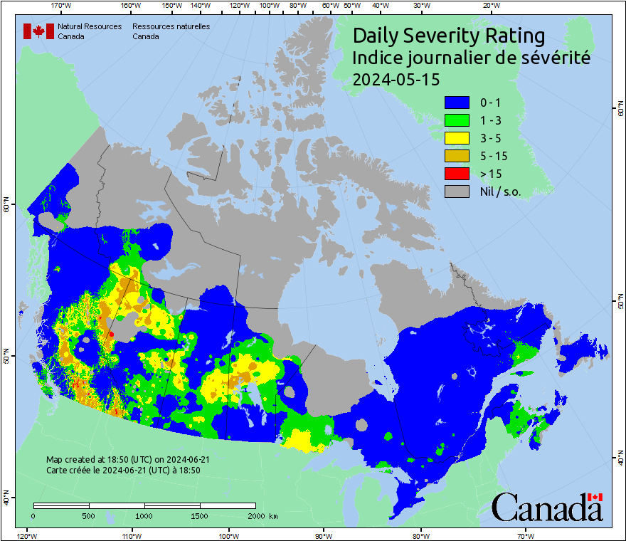 Canadian Wildland Fire Information System | Fire Weather Maps