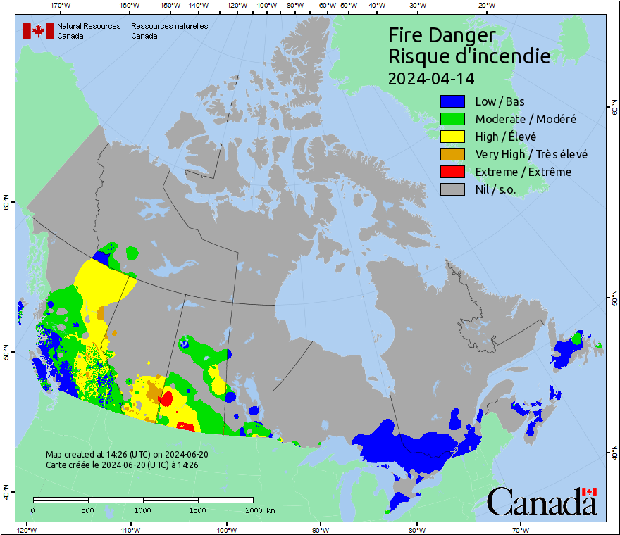 Canadian Wildland Fire Information System | Fire Weather Maps