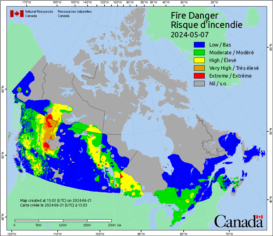 Canadian Wildland Fire Information System | Fire Weather Maps