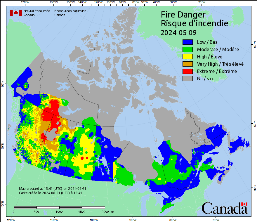 Canadian Wildland Fire Information System | Fire Weather Maps