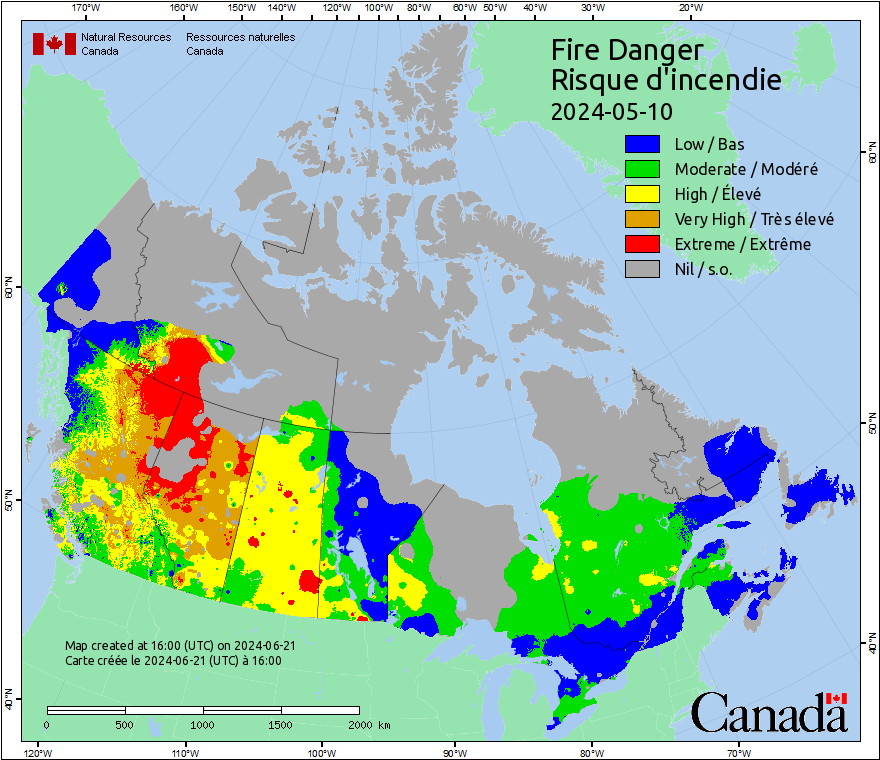 Canadian Wildland Fire Information System | Fire Weather Maps