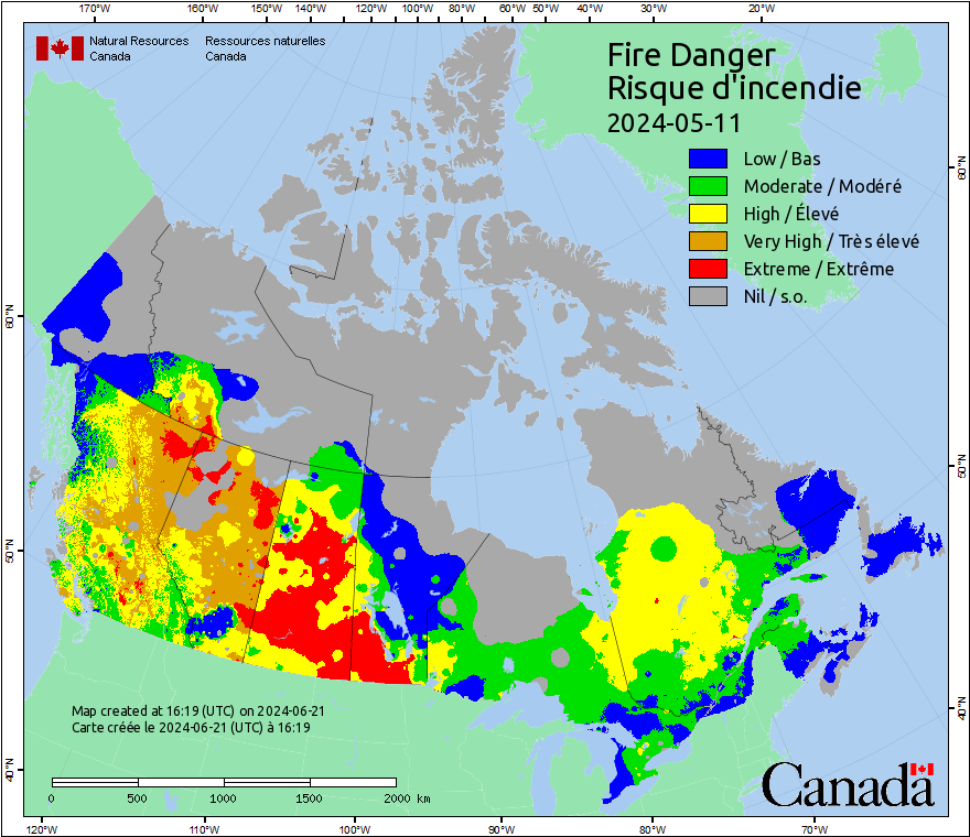 Canadian Wildland Fire Information System | Fire Weather Maps