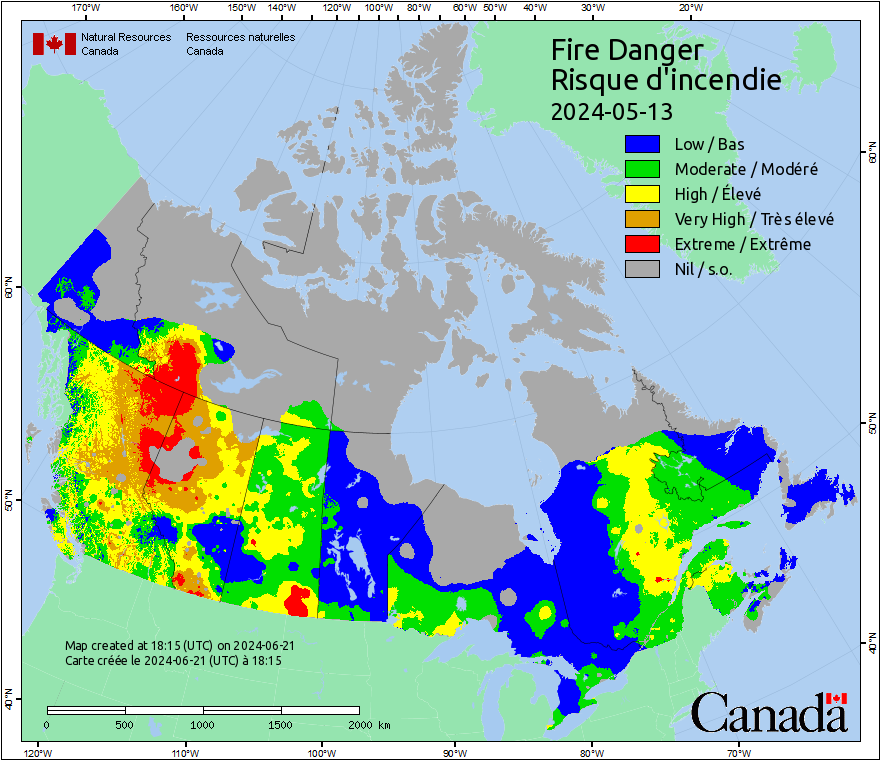 Canadian Wildland Fire Information System | Fire Weather Maps