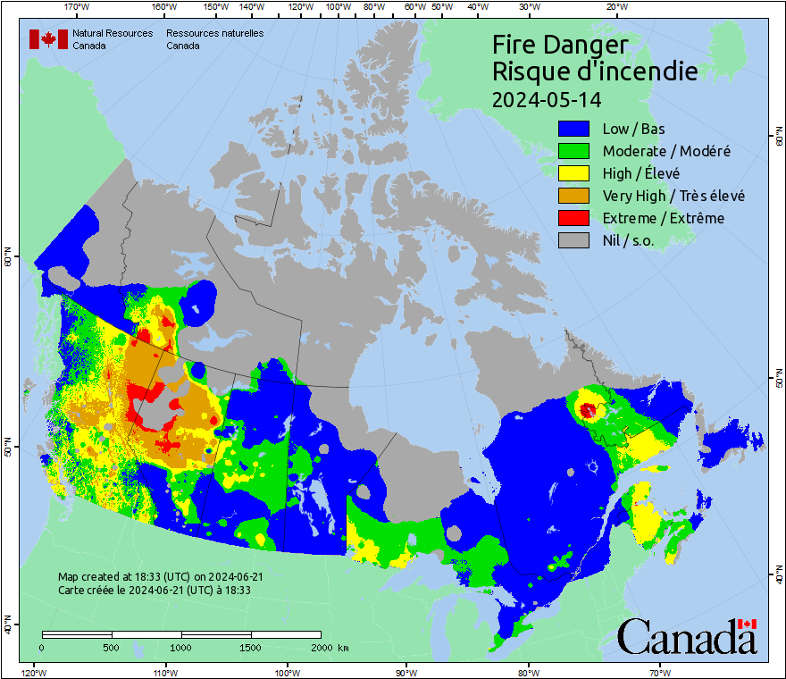 Canadian Wildland Fire Information System | Fire Weather Maps
