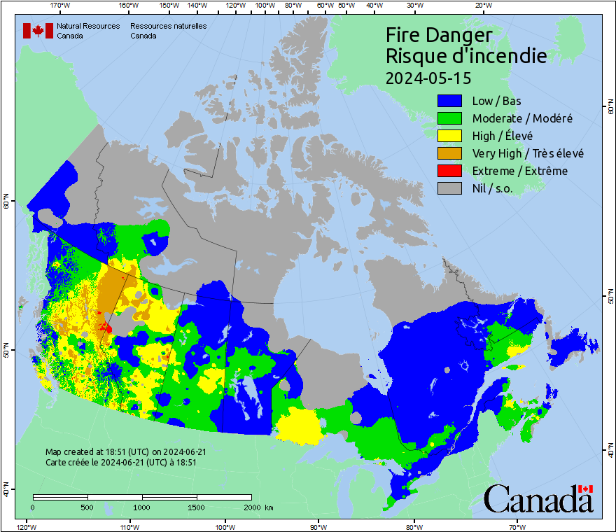 Canadian Wildland Fire Information System | Fire Weather Maps