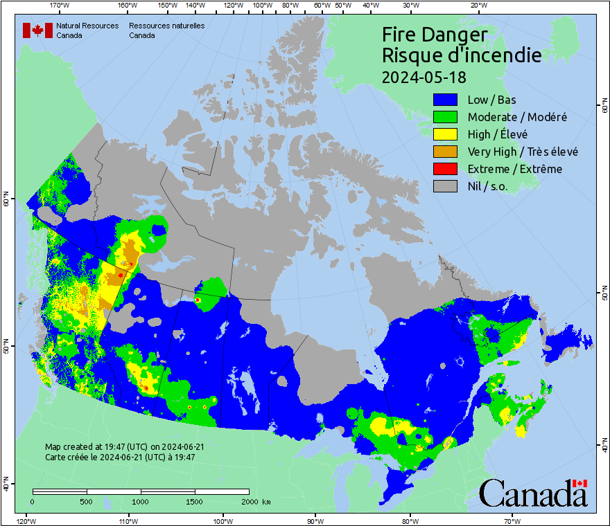 Canadian Wildland Fire Information System | Fire Weather Maps