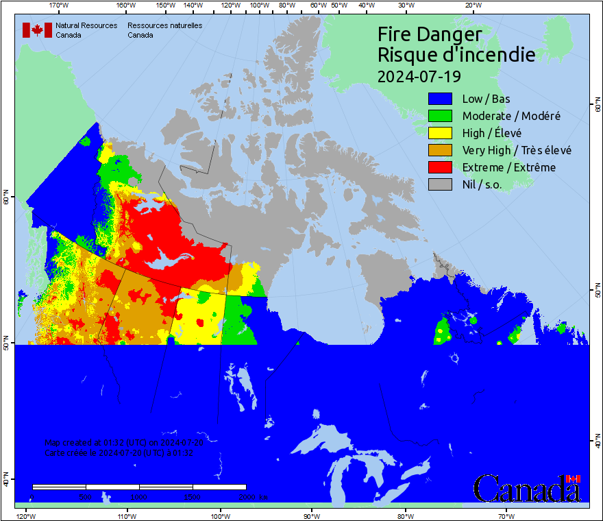 Canadian Wildland Fire Information System | Fire Weather Maps