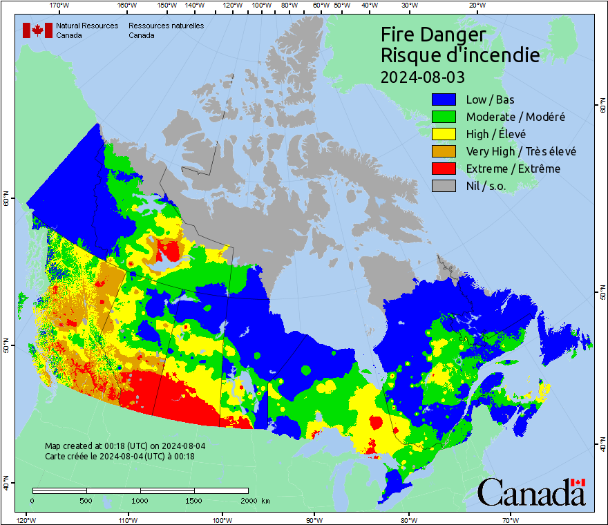 Canadian Wildland Fire Information System | Fire Weather Maps