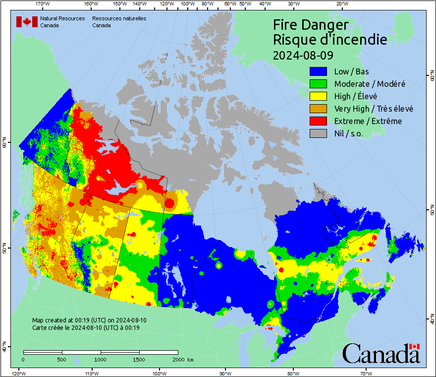 Canadian Wildland Fire Information System | Fire Weather Maps