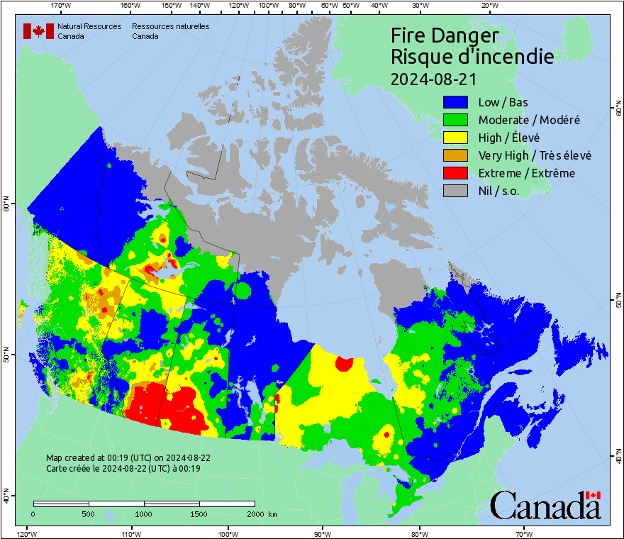 Canadian Wildland Fire Information System | Fire Weather Maps