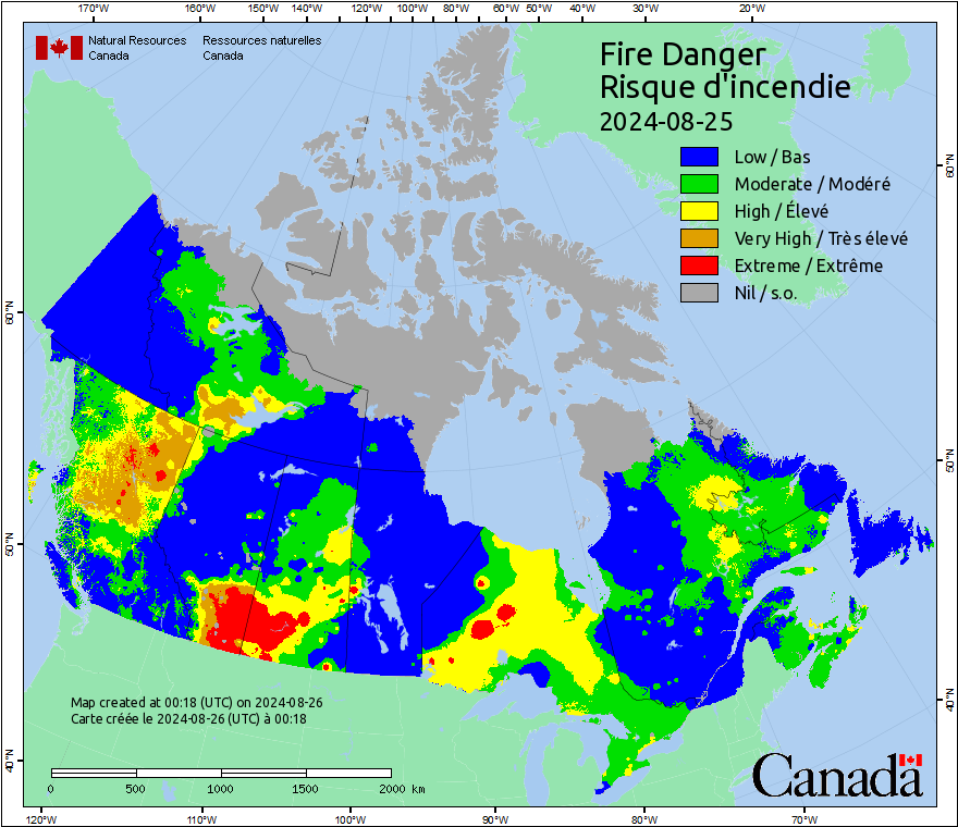 Canadian Wildland Fire Information System | Fire Weather Maps