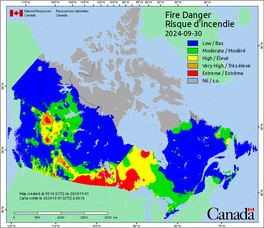 Canadian Wildland Fire Information System | Fire Weather Maps
