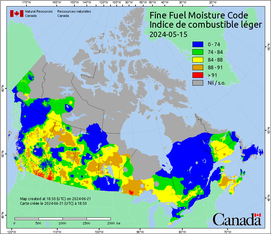 Canadian Wildland Fire Information System | Fire Weather Maps