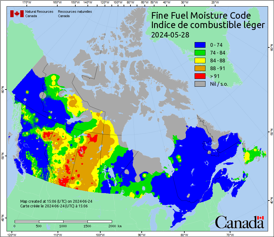 Canadian Wildland Fire Information System | Fire Weather Maps