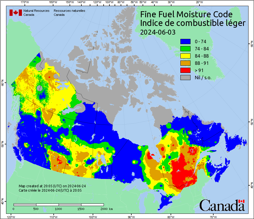 Canadian Wildland Fire Information System | Fire Weather Maps