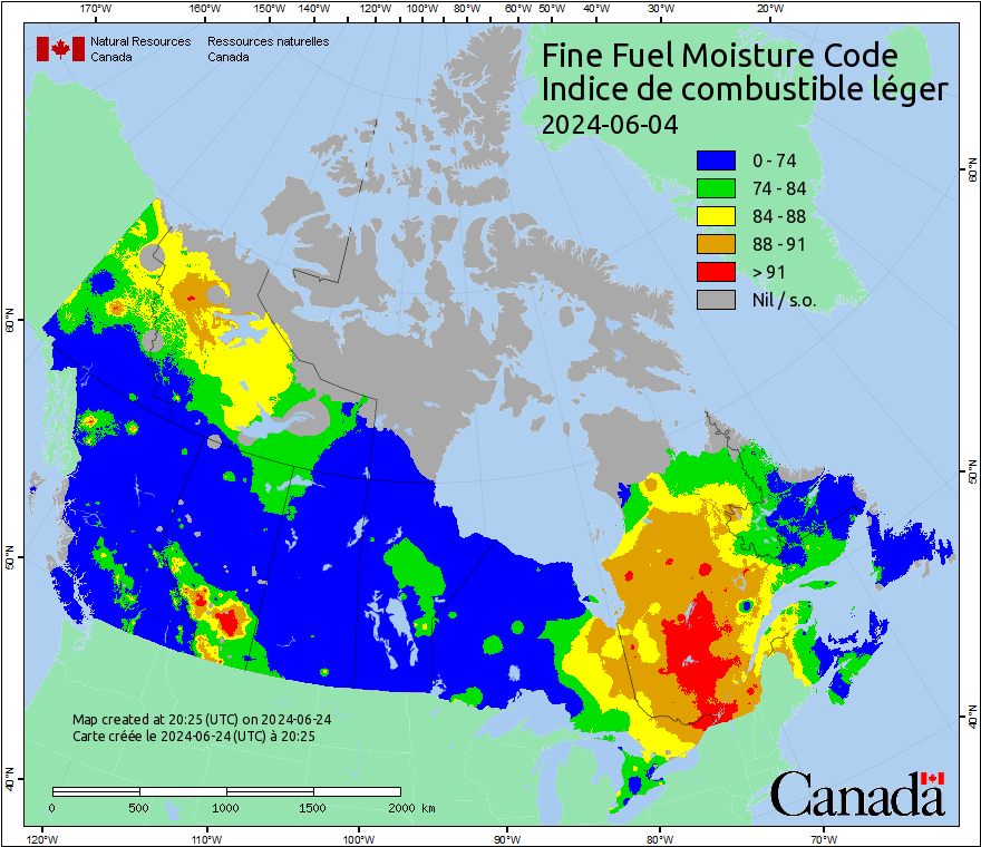 Canadian Wildland Fire Information System | Fire Weather Maps
