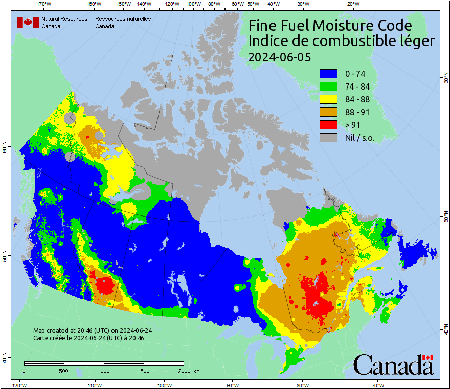 Canadian Wildland Fire Information System | Fire Weather Maps