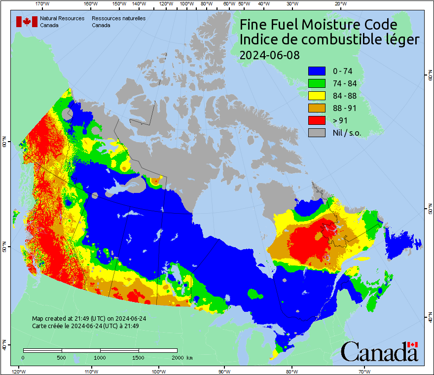 Canadian Wildland Fire Information System | Fire Weather Maps