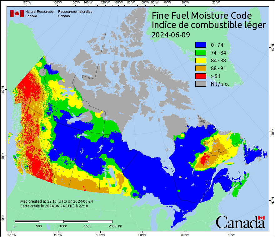 Canadian Wildland Fire Information System | Fire Weather Maps