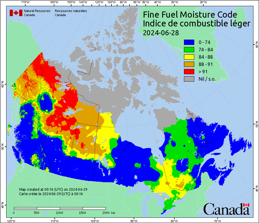 Canadian Wildland Fire Information System | Fire Weather Maps