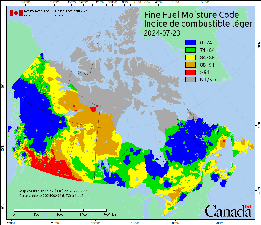 Canadian Wildland Fire Information System | Fire Weather Maps