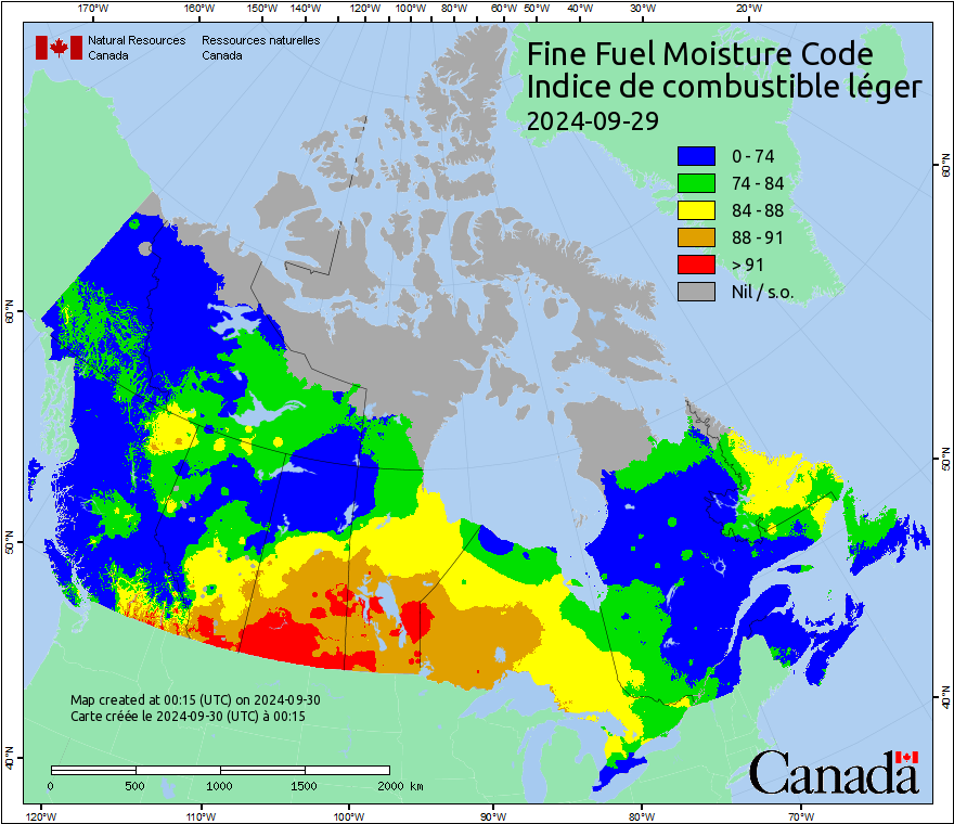 Canadian Wildland Fire Information System | Fire Weather Maps