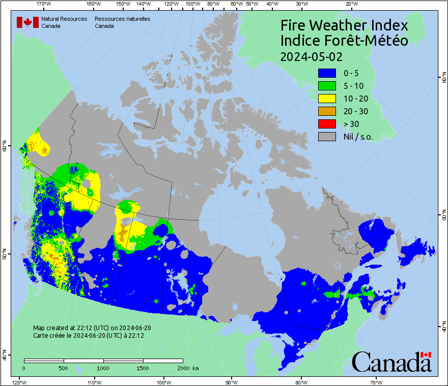 Canadian Wildland Fire Information System | Fire Weather Maps