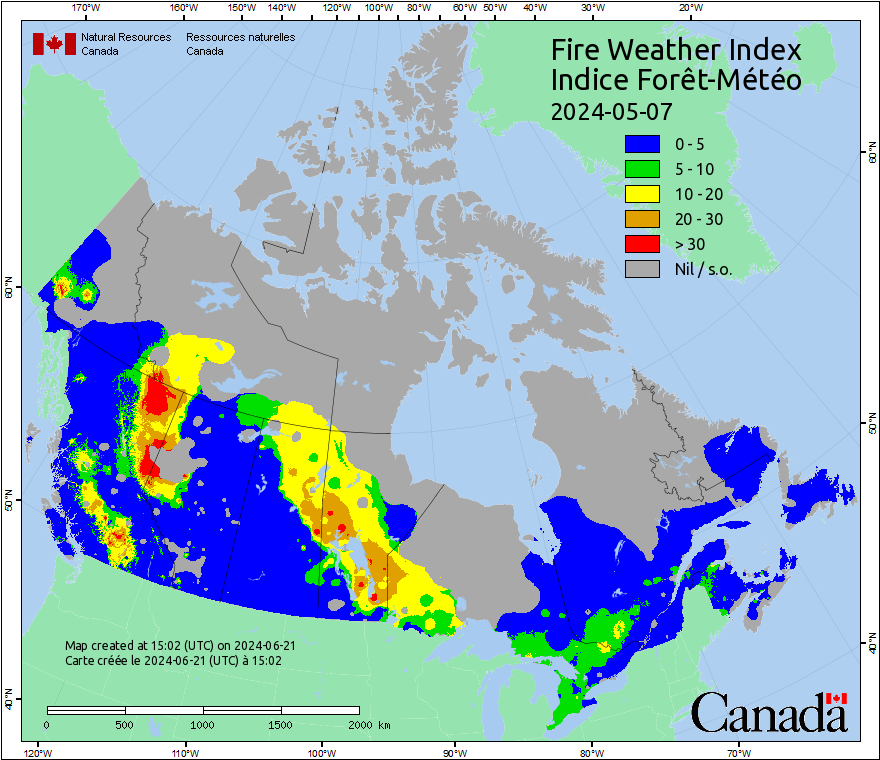 Canadian Wildland Fire Information System | Fire Weather Maps
