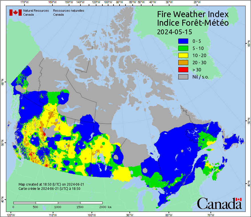 Canadian Wildland Fire Information System | Fire Weather Maps