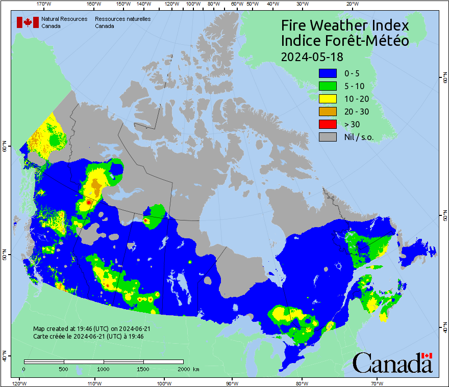 Canadian Wildland Fire Information System | Fire Weather Maps