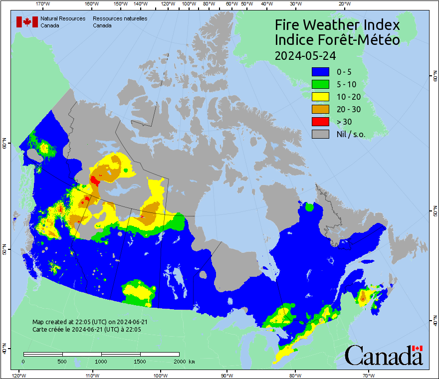 Canadian Wildland Fire Information System | Fire Weather Maps