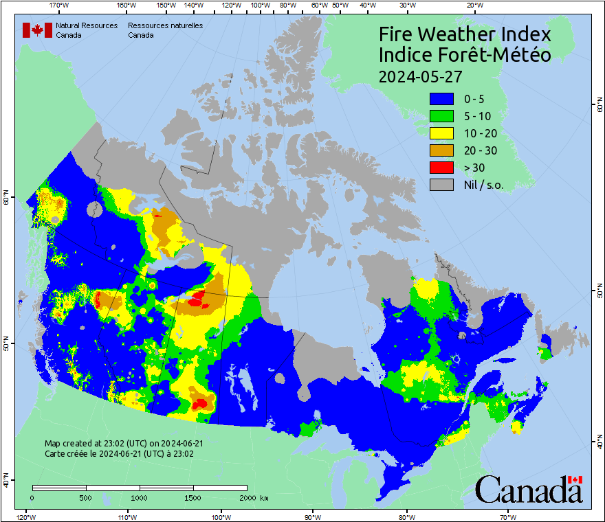 Canadian Wildland Fire Information System | Fire Weather Maps