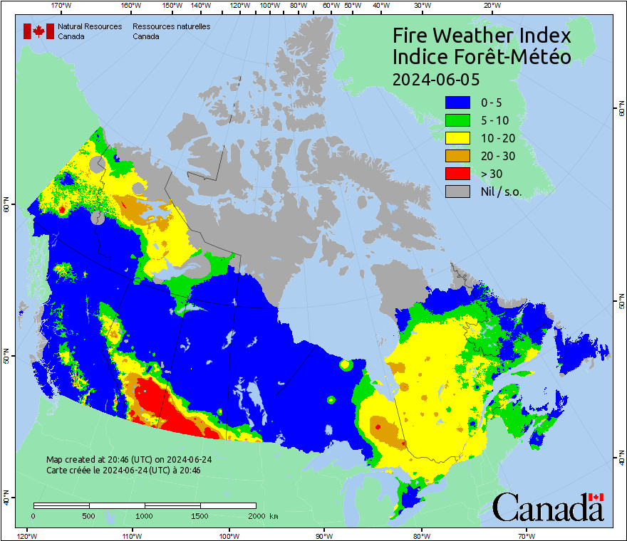 Canadian Wildland Fire Information System | Fire Weather Maps